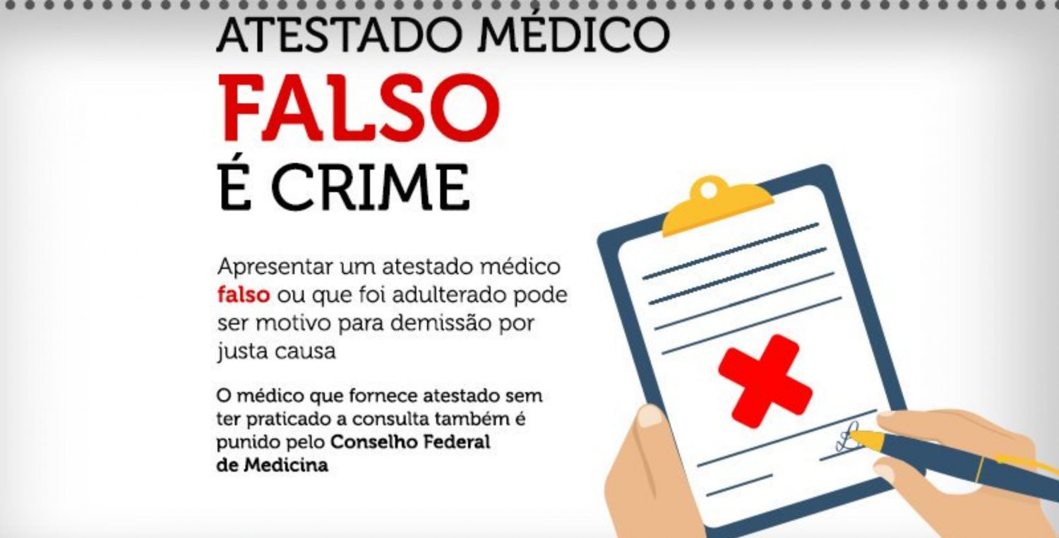 APRESENTAÇÃO DE ATESTADO MÉDICO FALSO – SindRio